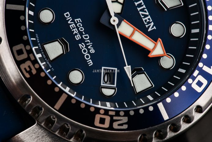 Citizen Promaster BN0151-17L Marine Eco Drive Men Blue Dial Blue Rubber ...