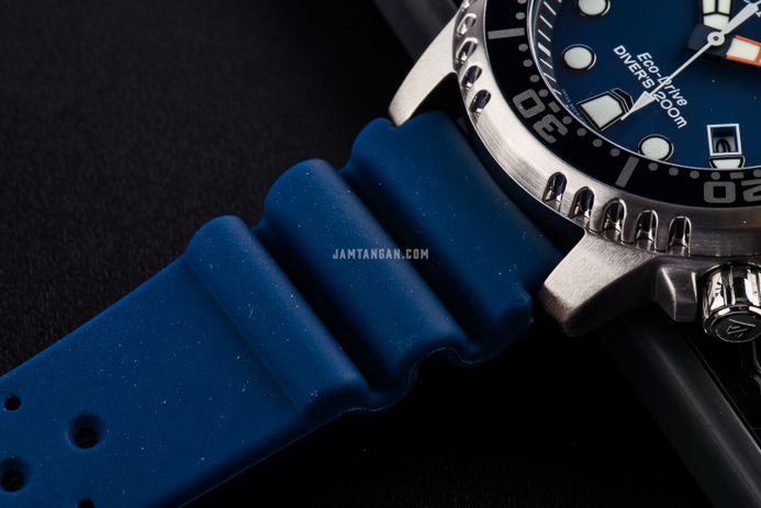 Citizen Promaster BN0151-17L Marine Eco Drive Men Blue Dial Blue Rubber ...