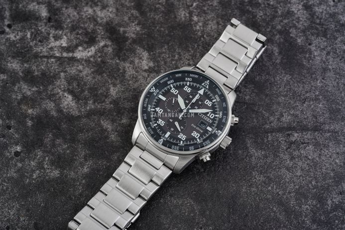 Citizen Eco-Drive CA0690-88E Chronograph Black Dial Stainless Steel ...