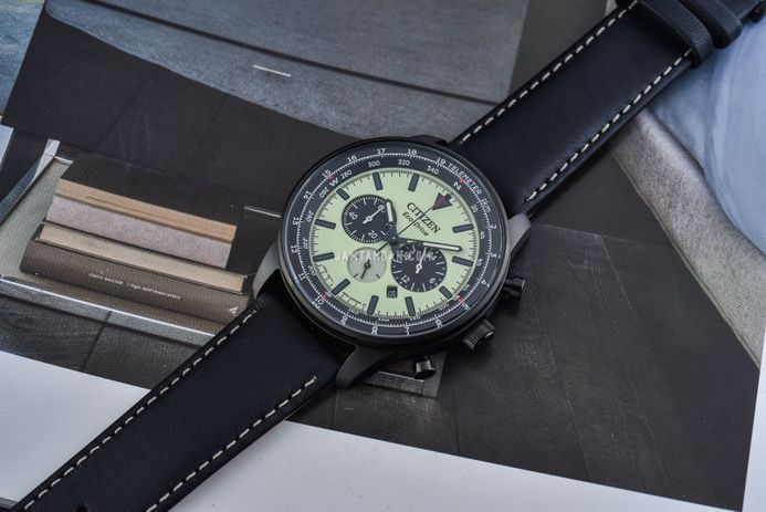 Citizen Eco Drive CA4505-21X Men Future Force Series Chronograph Green ...