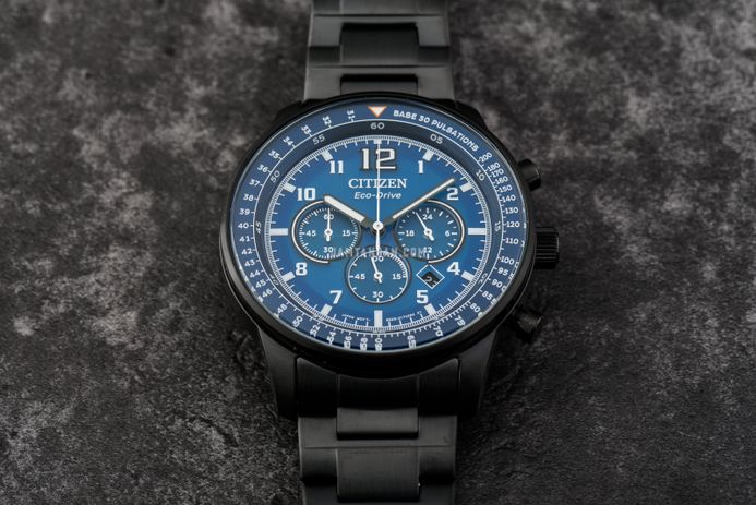 Citizen Eco Drive CA4505-80L Future Force Series Chronograph Blue Dial ...