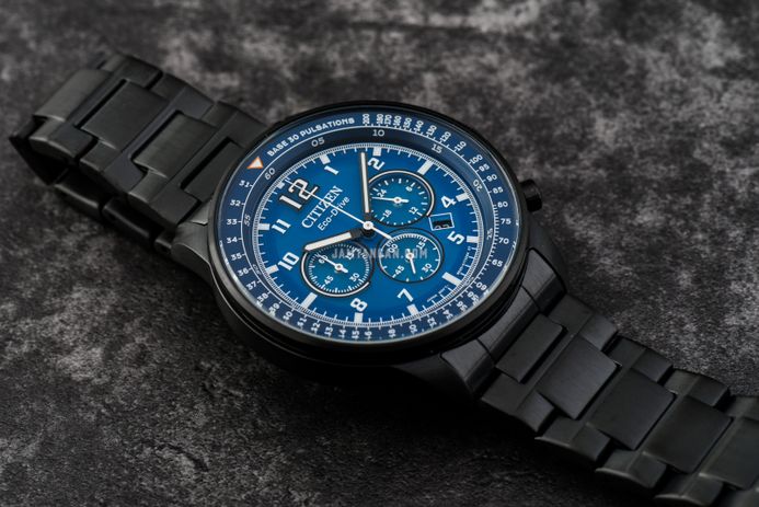 Citizen Eco Drive CA4505-80L Future Force Series Chronograph Blue Dial ...