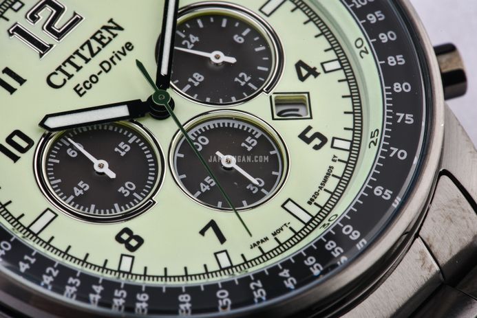 Citizen Eco Drive CA4507-84X Men Chronograph Luminous Dial Gunmetal ...