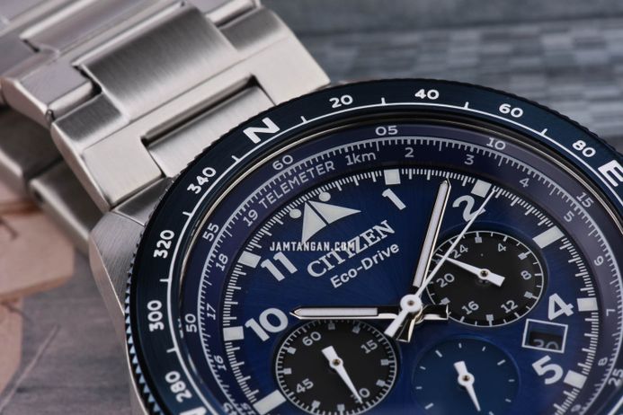 Citizen Eco Drive CA4554-84L Future Force Series Chronograph Blue Dial ...