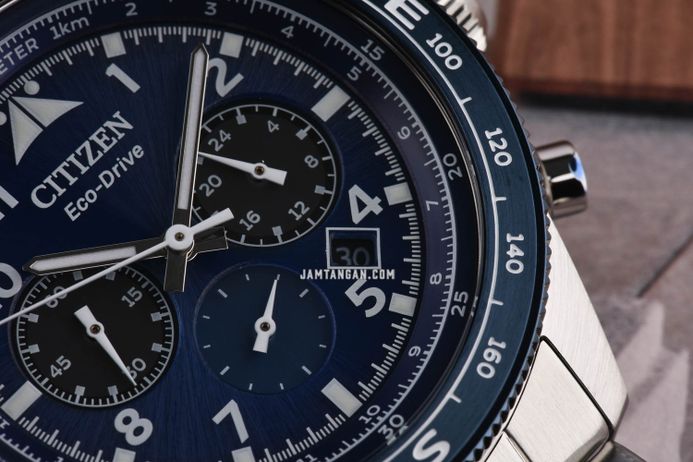 Citizen Eco Drive CA4554-84L Future Force Series Chronograph Blue Dial ...