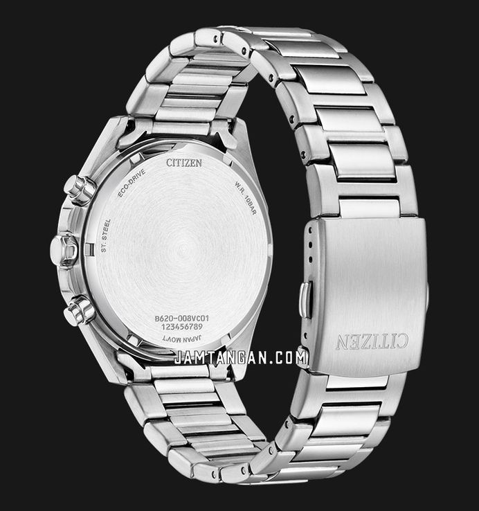Citizen Eco Drive CA4590-81X Men Dual Tone Dial Stainless Steel Strap ...
