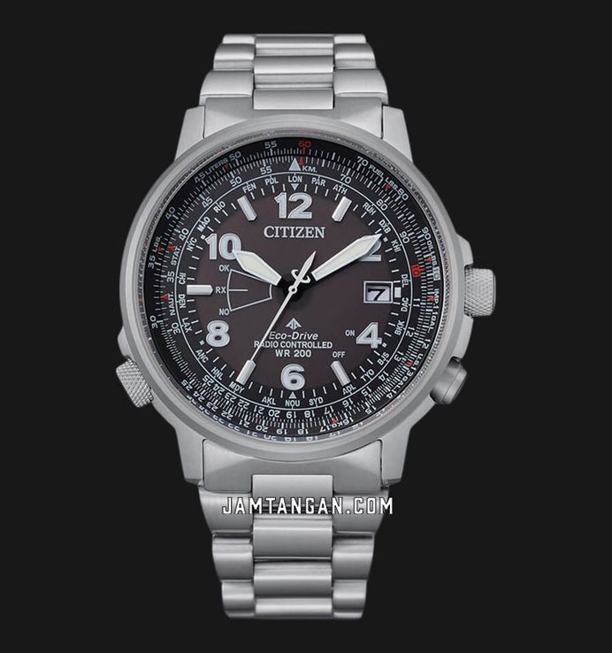 Citizen Promaster CB0240-88E Men Pilot Radio Controlled Black Dial ...
