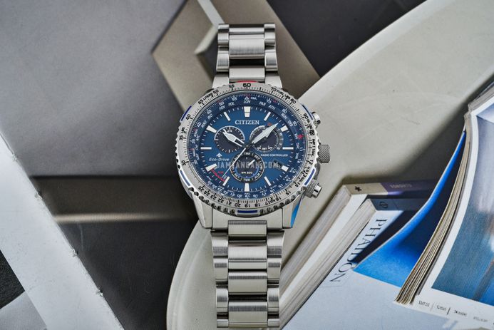 Citizen Promaster CB5000-50L Sky Eco Drive Chronograph Blue Dial ...