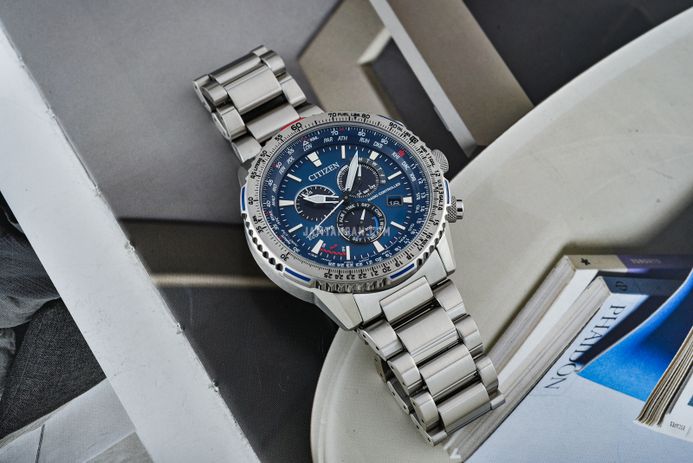 Citizen Promaster CB5000-50L Sky Eco Drive Chronograph Blue Dial ...