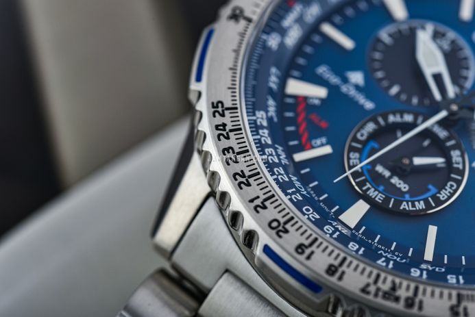 Citizen Promaster CB5000-50L Sky Eco Drive Chronograph Blue Dial ...