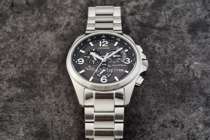 Citizen Promaster CB5920-86E Eco Drive Black Dial Stainless Steel Strap ...