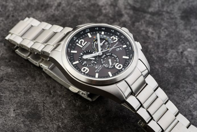 Citizen Promaster CB5920-86E Eco Drive Black Dial Stainless Steel Strap ...