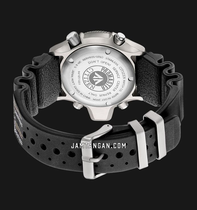 Citizen Promaster JP2000-08E Aqualand Black Dial Black Rubber Strap | Jamtangan.com