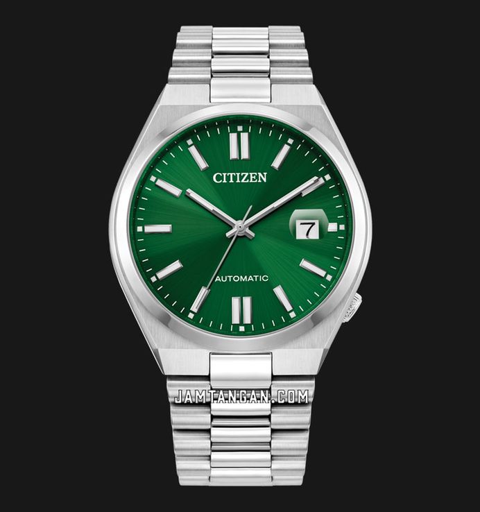 Citizen Mechanical NJ0150-56X Automatic Men Tsuyosa Green Dial Stainless Steel Strap | JAMTANGAN.COM
