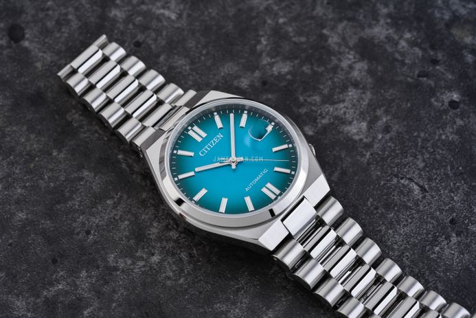 Citizen Mechanical NJ0151-88X Men Tsuyosa Automatic Teal Dial Stainless ...