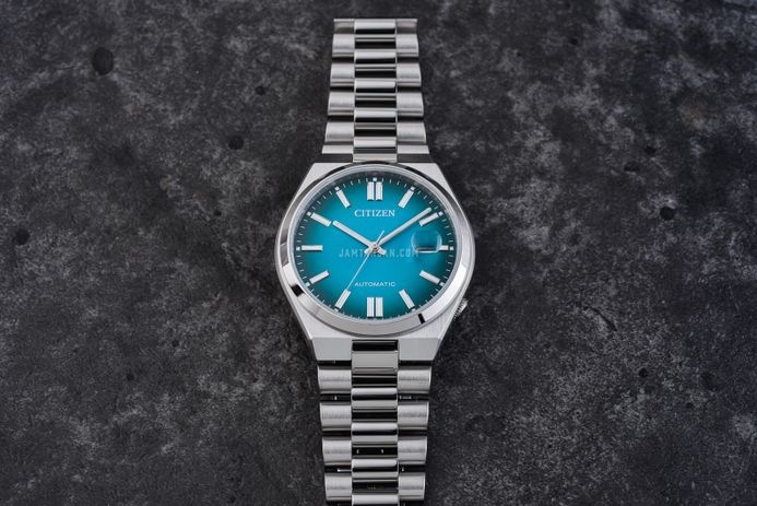 Citizen Mechanical NJ0151-88X Men Tsuyosa Automatic Teal Dial Stainless ...