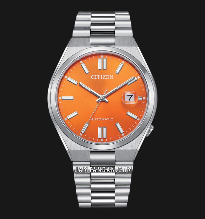 Citizen Mechanical NJ0151-88Z Automatic Men Tsuyosa Orange Dial ...