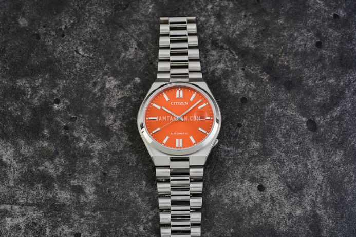 Citizen Mechanical NJ0151-88Z Automatic Men Tsuyosa Orange Dial ...