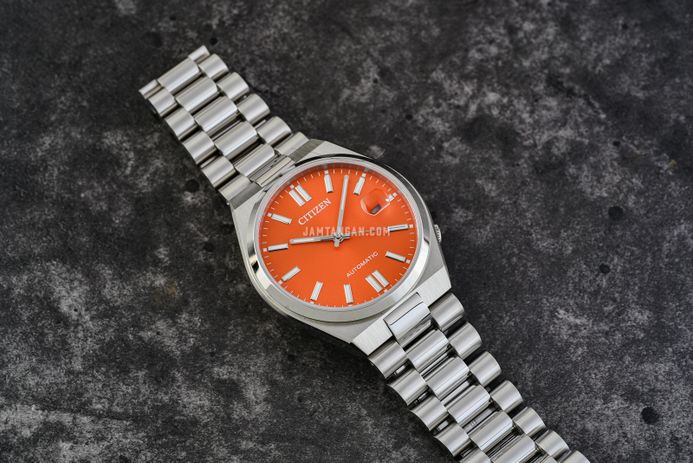 Citizen Mechanical NJ0151-88Z Automatic Men Tsuyosa Orange Dial ...