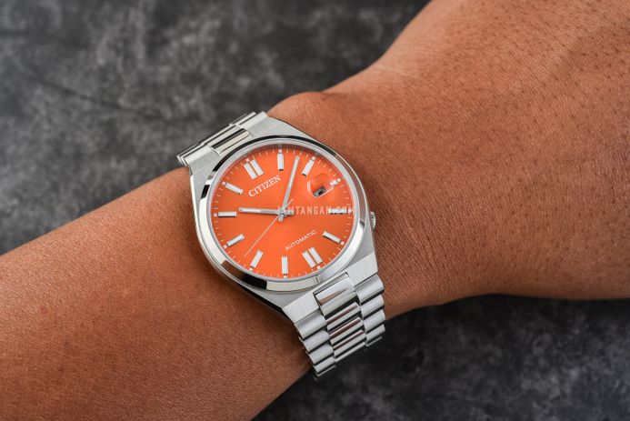 Citizen Mechanical NJ0151-88Z Automatic Men Tsuyosa Orange Dial ...