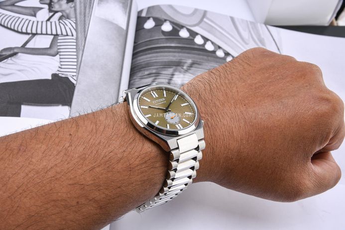 Citizen Mechanical NK5010-51X Tsuyosa Small Second Automatic Textured ...