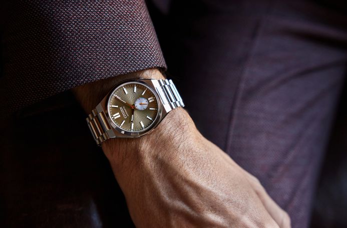 Citizen Mechanical NK5010-51X Tsuyosa Small Second Automatic Textured ...