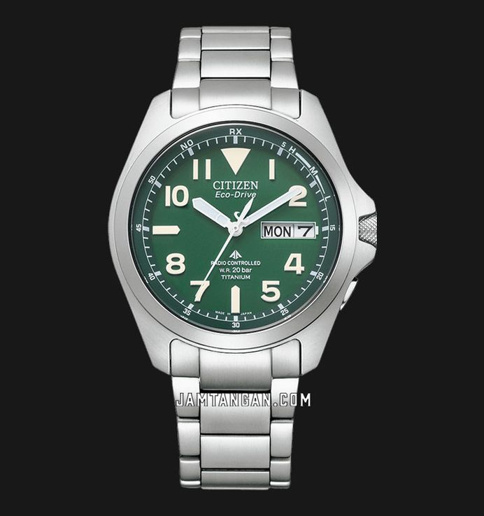 Citizen Promaster PMD56-2951 Land Eco Drive Green Dial Super Titanium ...