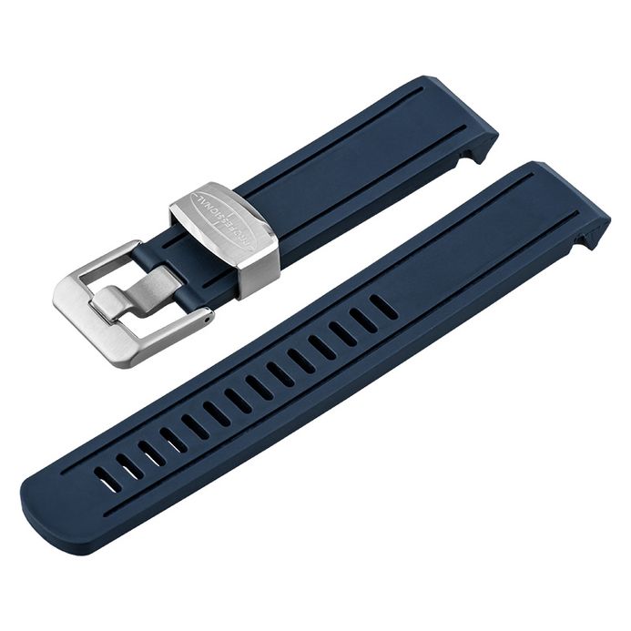 Strap Crafter Blue Sumo CB02-Sumo-Navy 20mm Curved End Rubber Strap ...