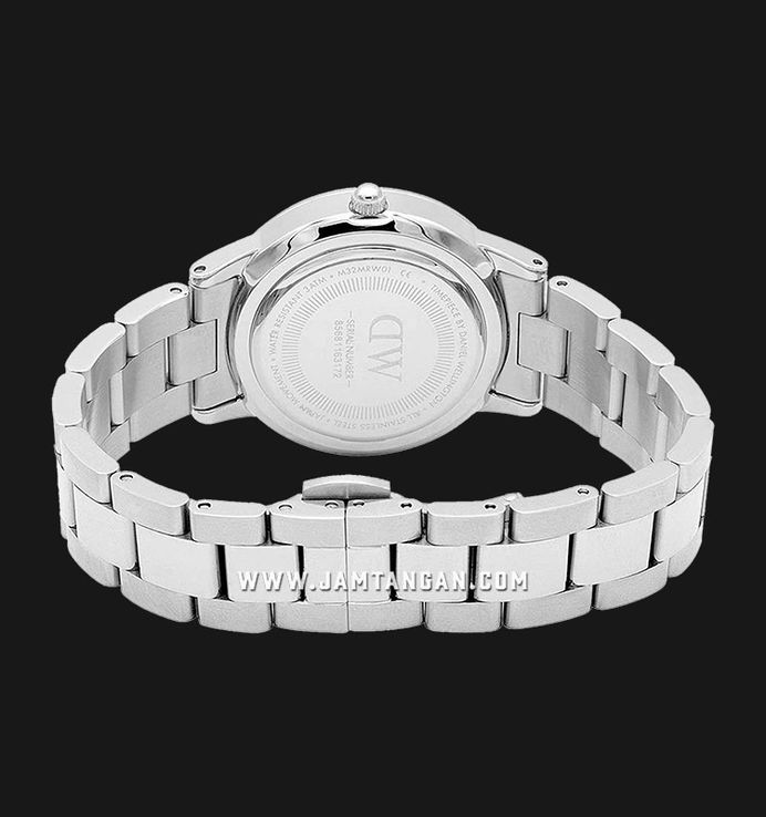 Daniel Wellington Iconic Link DW00100208 Black Dial Stainless Steel ...