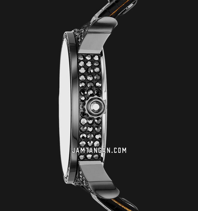 Diesel Mini Daddy DZ7328 Chronograph Black Dial Black Leather Strap ...