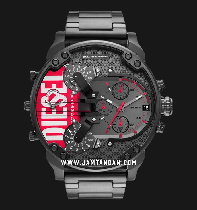 Diesel Mr. Daddy 2.0 DZ7463 Chronograph Black Dial Black Stainless ...