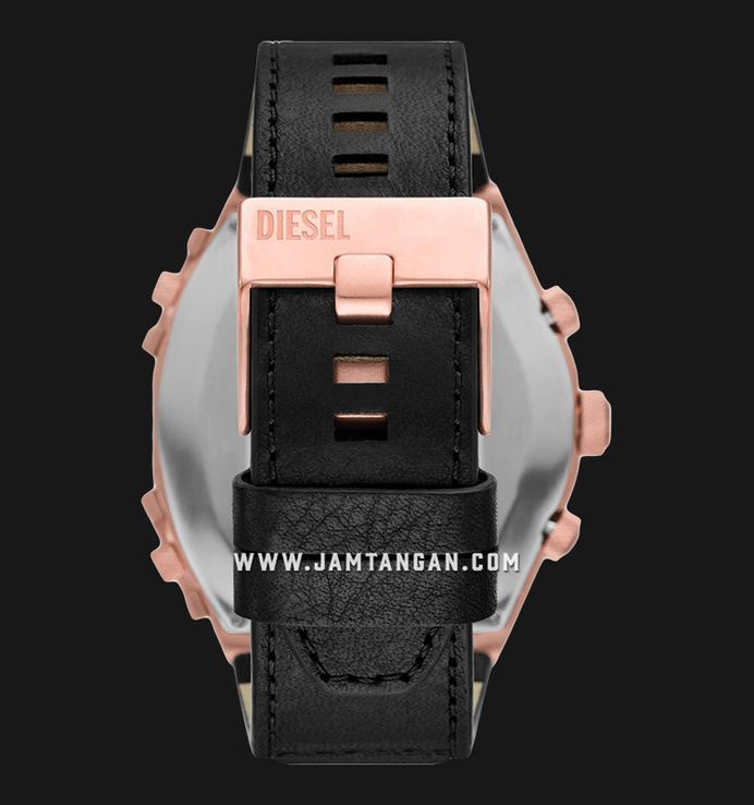 Diesel Sideshow DZ7475 Black Dial Black Leather Strap | Jamtangan.com
