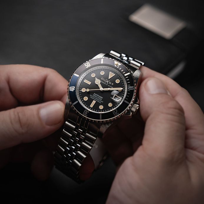 DUXOT Atlantica DX-2057-22 Automatic Batman Diver Oil Black Dial ...