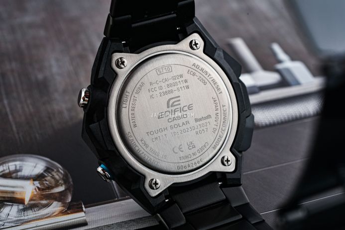 Casio Edifice ECB-2200DD-1ADF Men Windflow Digital Analog Black Dial ...