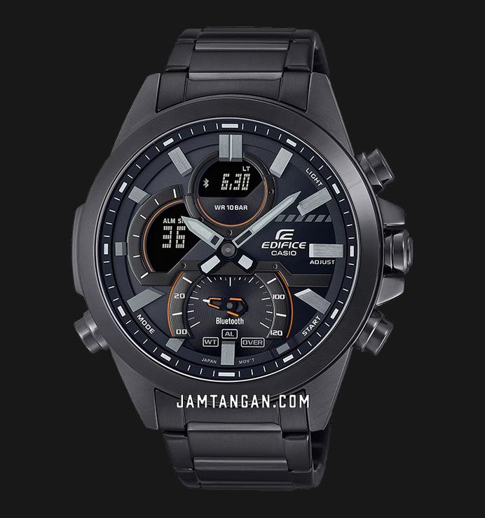 Casio Edifice ECB-30DC-1ADF Smartphone Link Model Digital Analog Dial Black Stainless Steel Band ...