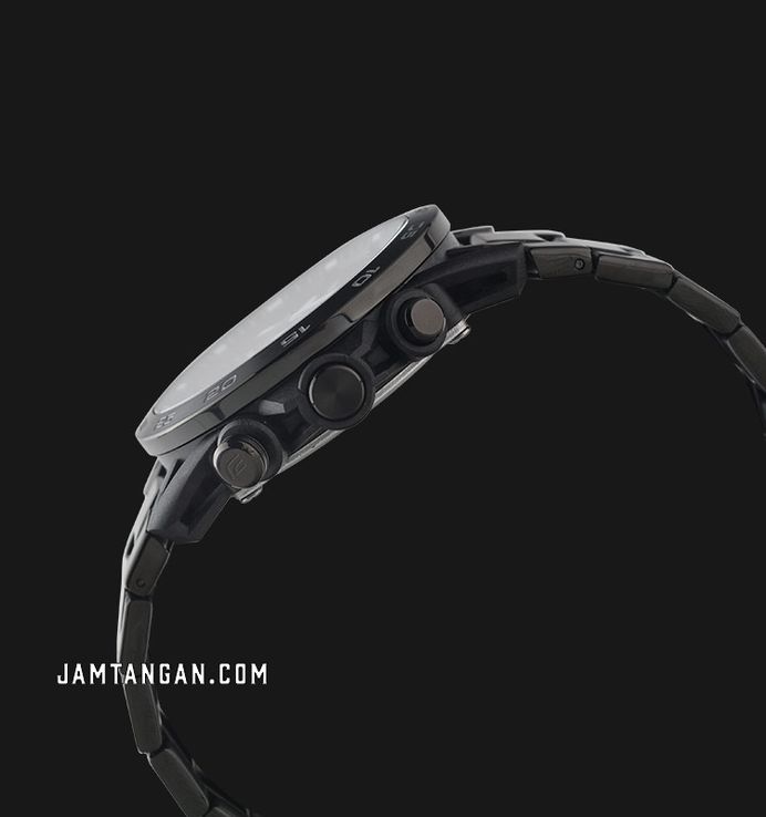 Casio Edifice ECB-40BK-1ADF Sospensione Men Black Dial Black Stainless Steel Band | Jamtangan.com