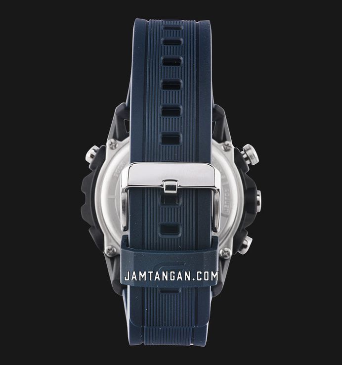 Casio Edifice ECB-40NP-1ADF Nighttime Drive Series Digital Analog Dial Blue Navy Resin Band ...