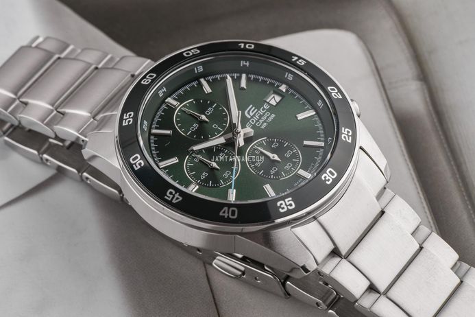 Casio Edifice EFR-526D-3A EFR-526D-3AVUDF Chronograph Men Green Dial ...