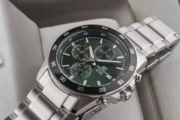 Casio Edifice EFR-526D-3A EFR-526D-3AVUDF Chronograph Men Green Dial ...