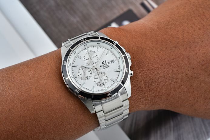 Casio Edifice EFR-526D-7A EFR-526D-7AVUDF Chronograph Men White Dial ...