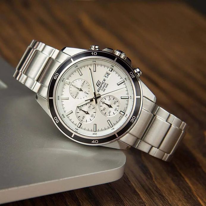 Casio Edifice EFR-526D-7A EFR-526D-7AVUDF Chronograph Men White Dial ...