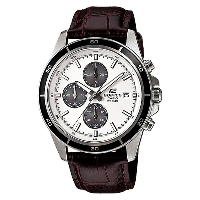 Casio Edifice EFR-526L-7A EFR-526L-7AVUDF Chronograph Panda Men White ...