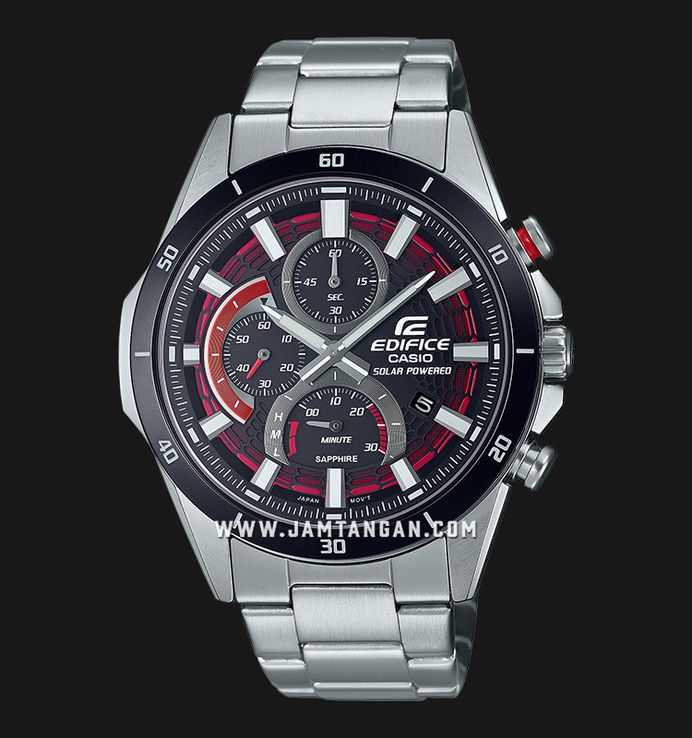 Casio Edifice EFS-S610DB-1A EFS-S610DB-1AVUDF Chronograph Slim Red Line ...