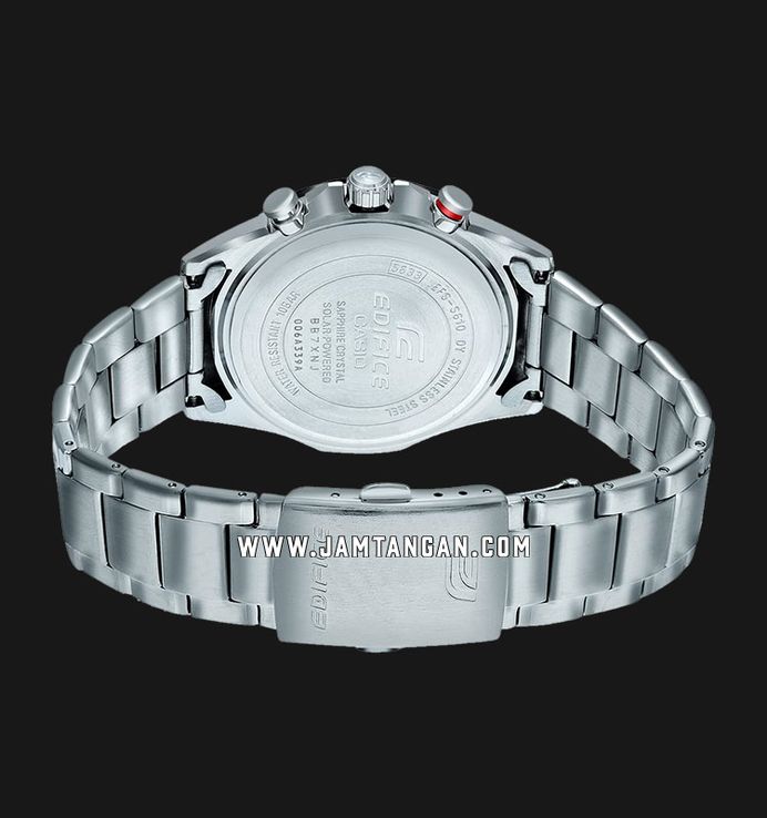 Casio Edifice EFS-S610DB-1AVUDF Chronograph Slim Red Line Black Dial ...