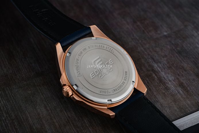 Casio Edifice EFV-150CL-2A EFV-150CL-2AVUDF Blue Dial Blue Leather Band ...