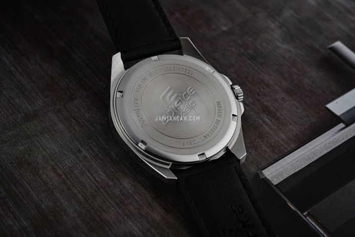 Casio Edifice EFV-150L-1A EFV-150L-1AVUDF Black Dial Black Leather Band ...