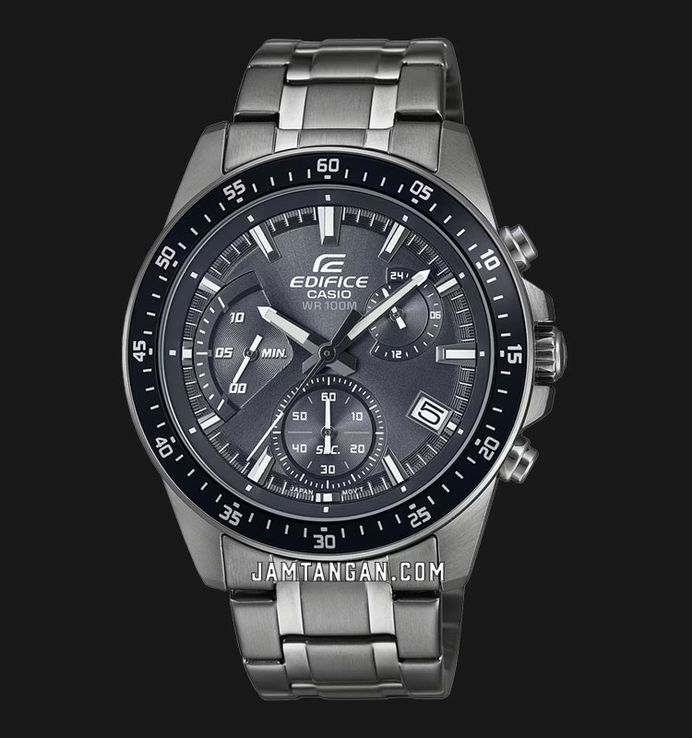 Casio Edifice EFV-540DC-1C EFV-540DC-1CVUDF Chronograph Grey Dial Grey Stainless Steel Band ...
