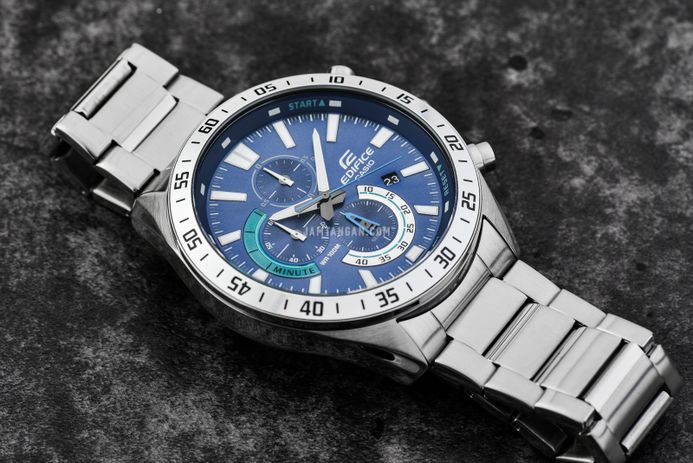 Casio Edifice EFV-620D-2A EFV-620D-2AVUDF Chronograph Blue Dial ...
