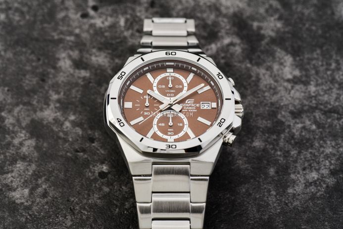 Casio Edifice EFV-640D-5A EFV-640D-5AVUDF Chronograph Men Brown Dial ...