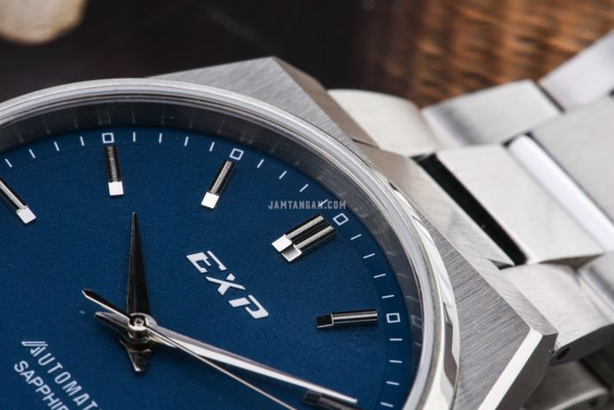 Expedition Automatic E 6857 MA BSSBU Men Blue Dial Stainless Steel Strap | JAMTANGAN.COM